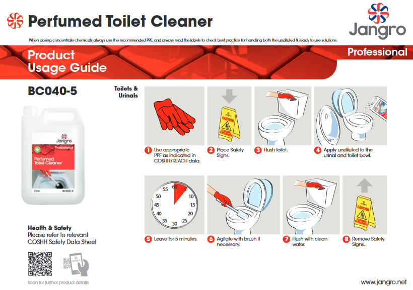 Dale UK|Perfumed Toilet Cleaner|cleaning|toilet|Jangro